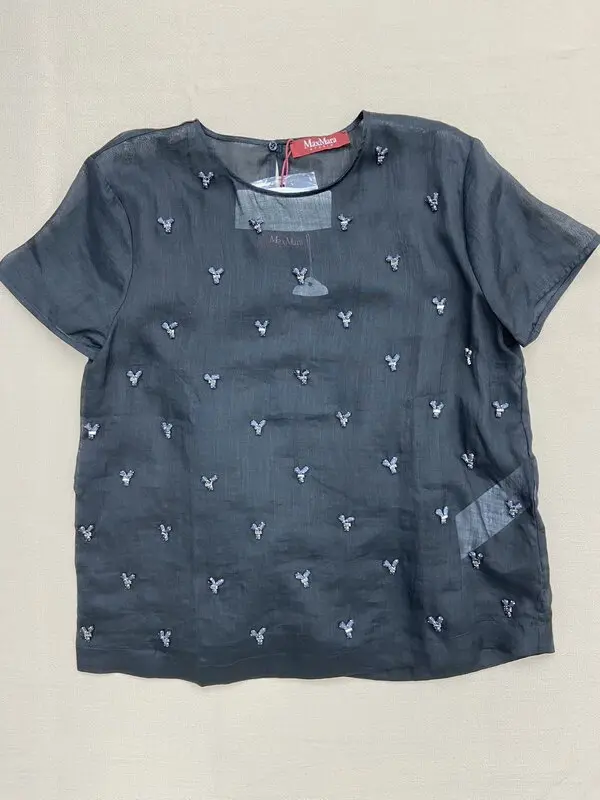 Max Mara Crew Neck Short-sleeved Top