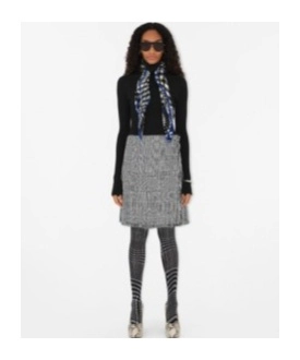 Burberry Scarf-detailed High-neck Ribbed Jumper