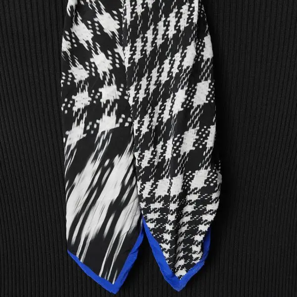 Burberry Scarf-detailed High-neck Ribbed Jumper