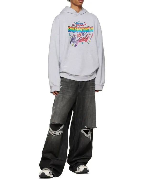 Balenciaga Graphic Distressed Hoodie
