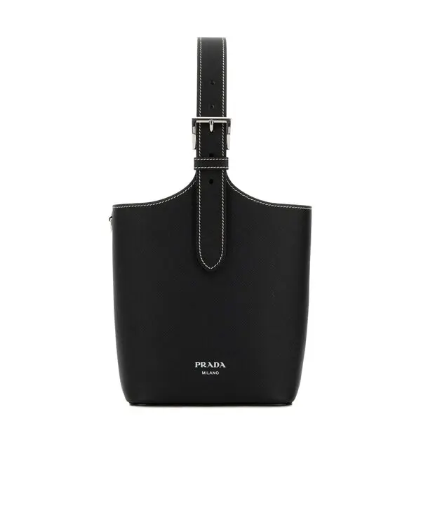 Prada Logo Handbag - Black