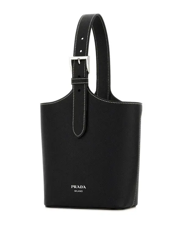 Prada Logo Handbag - Black