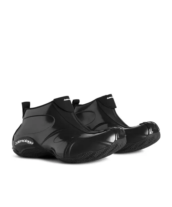 Balenciaga Basketball Zip Detailed Sneakers - Black