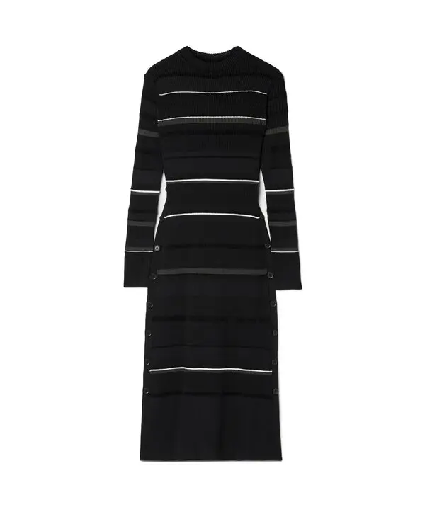 Proenza Schouler Striped Ribbed Knit Dress