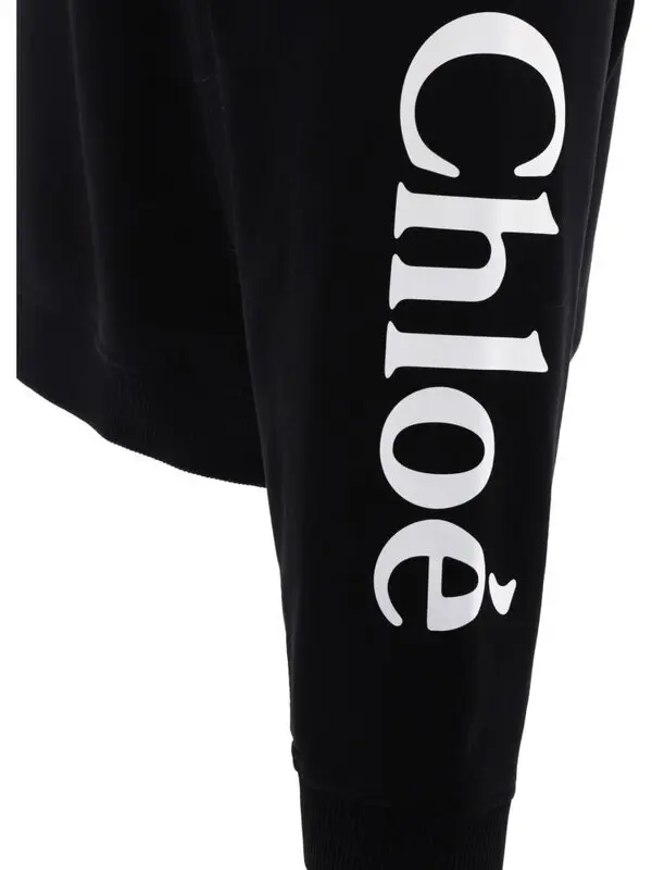 Chloé Tie-dye Logo Cotton Sweatshirt