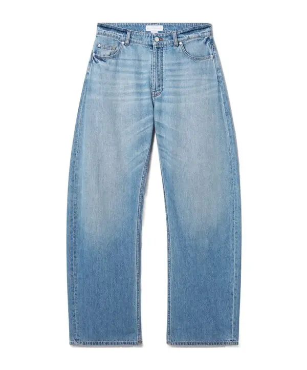 Stella McCartney Mid Waist Relaxed Curve Jeans - Medium Blue