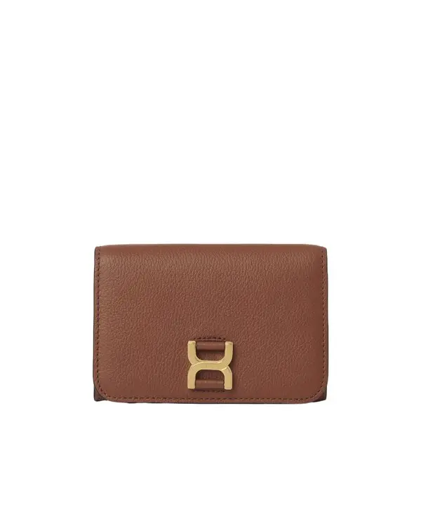 Chloé Marcie Tri-fold Wallet - Brown