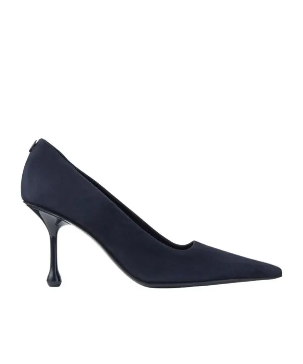 JIMMY CHOO Ixia 80 Pointed Toe High Heel Pumps - Navy Blue