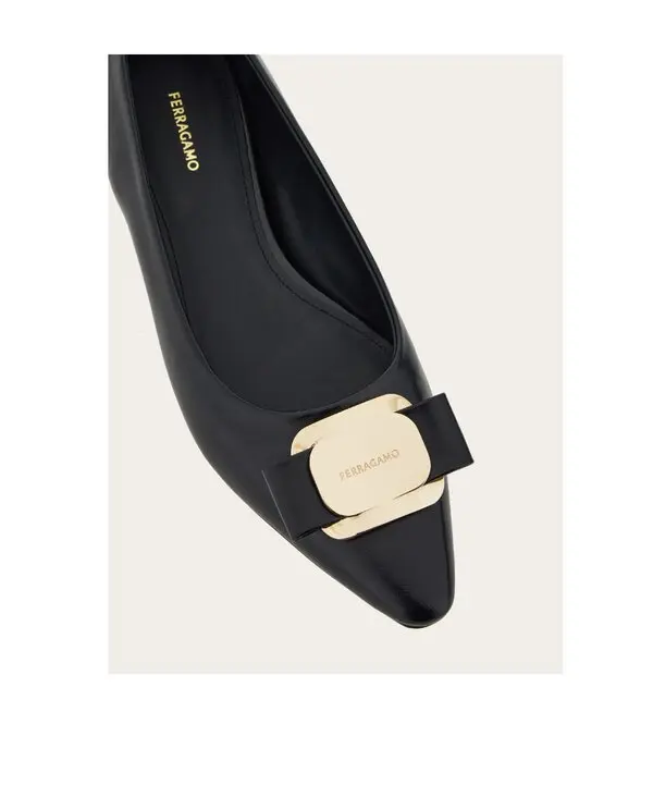 FERRAGAMO Vara Bow Ballet Flats - Black