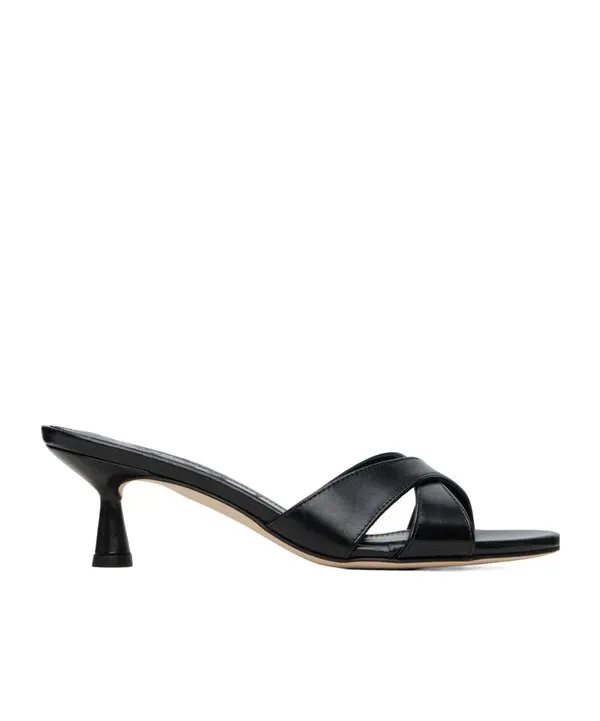 AeydĒ Vero Leather High-heeled Sandals - Black