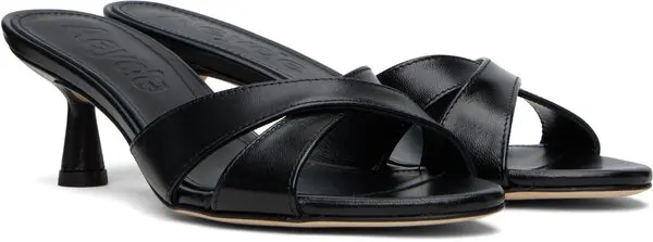 AeydĒ Vero Leather High-heeled Sandals - Black