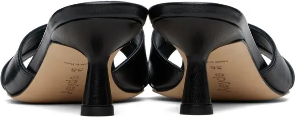 AeydĒ Vero Leather High-heeled Sandals - Black