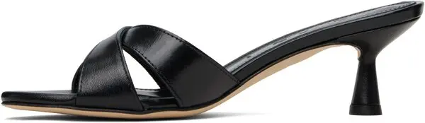 AeydĒ Vero Leather High-heeled Sandals - Black