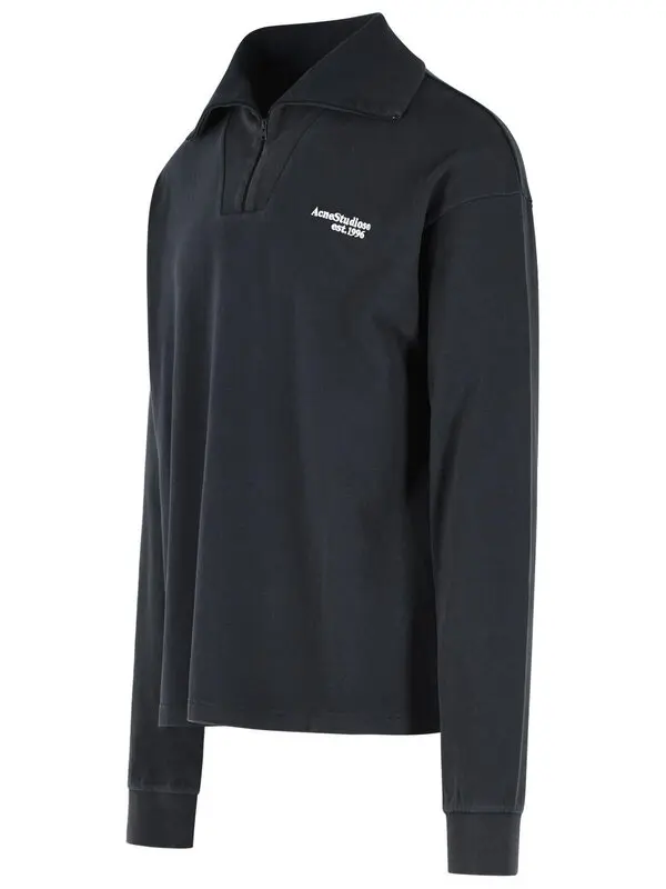 Acne Studios Half Zip Logo Sweatshirt