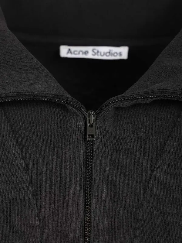 Acne Studios Half Zip Logo Sweatshirt