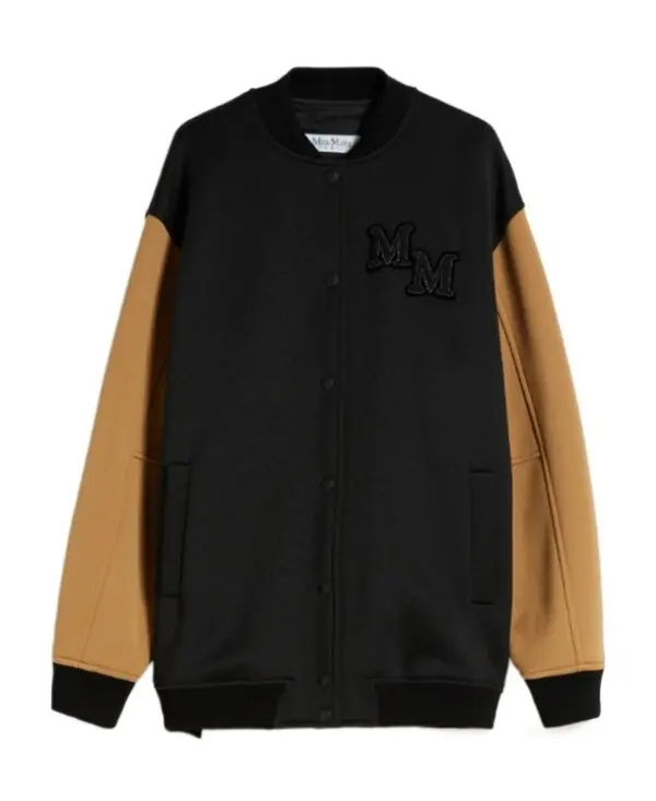 Max Mara Color-blocked Jersey Pilot Jacket