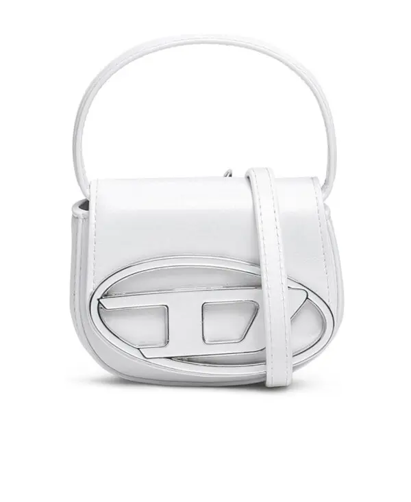 DIESEL® 1dr Logo Detailed Xs Shoulder Bag - White