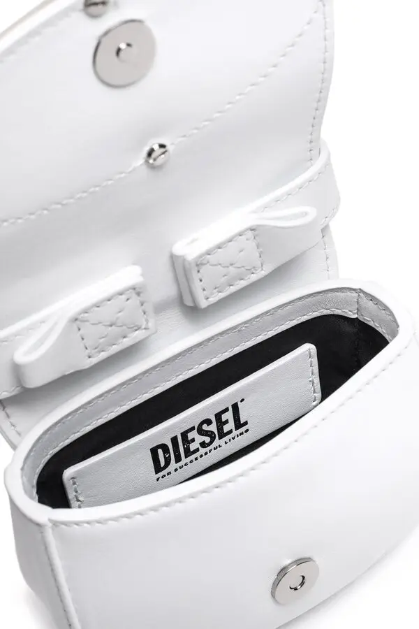 DIESEL® 1dr Logo Detailed Xs Shoulder Bag - White