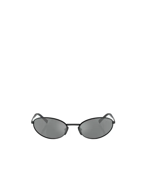 Prada Oval Frame Sunglasses - Gray