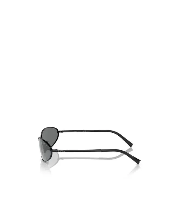 Prada Oval Frame Sunglasses - Gray