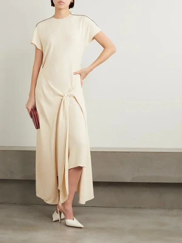 Victoria Beckham Sash Detail Maxi Dress