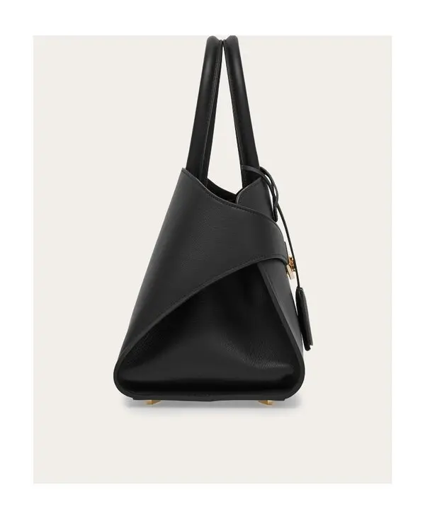 FERRAGAMO Gancini Logo Tote Bag - Black