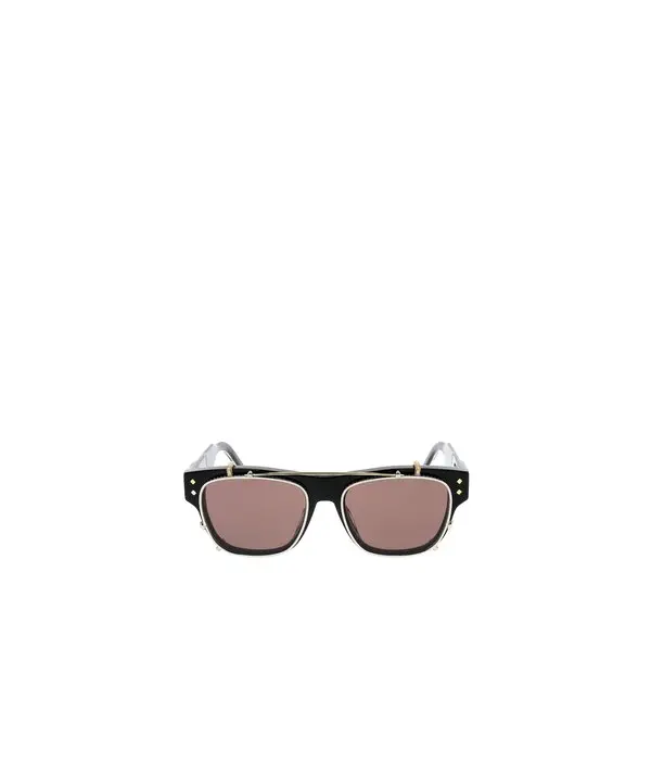 Dior Cd Diamond S10i Rectangle-frame Sunglasses - Nude