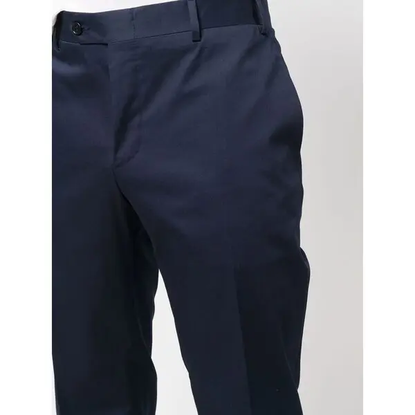 Canali Belt Loop Formal Trousers - Dark Blue