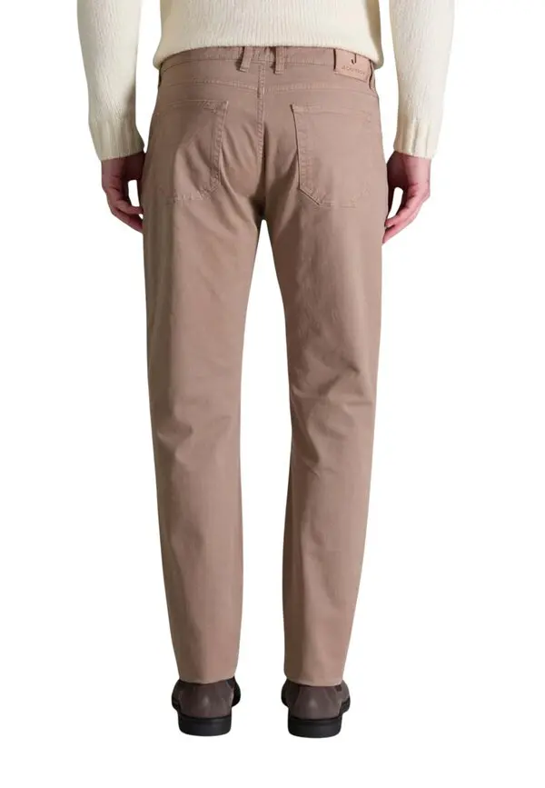JECKERSON Casual Belt-loop Trousers - Brown