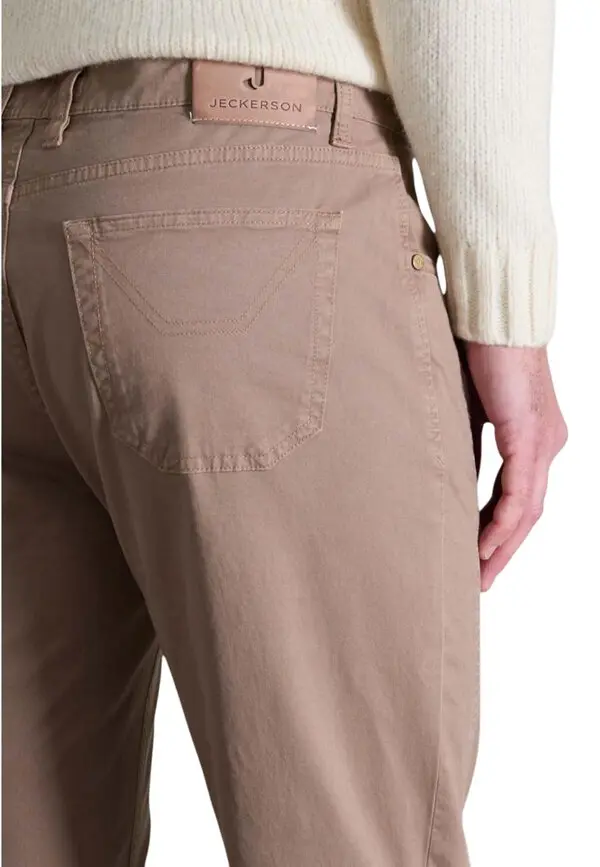 JECKERSON Casual Belt-loop Trousers - Brown