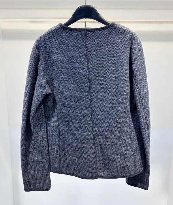 Max Mara Herringbone Long Sleeve Jacket