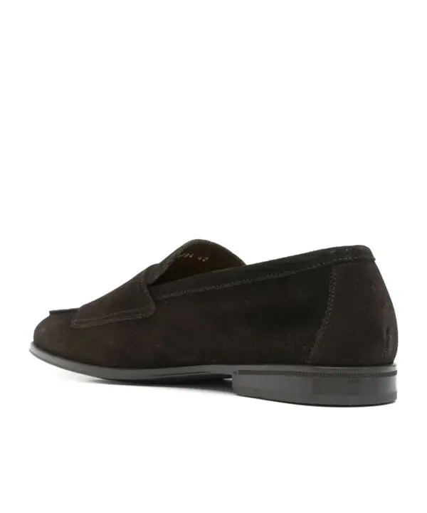 DOUCAL'S Double Buckle Monk Loafers - Brown