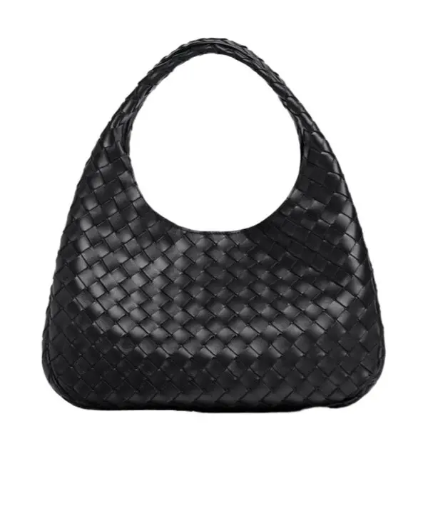Bottega Veneta Campana Shoulder Bag - Black