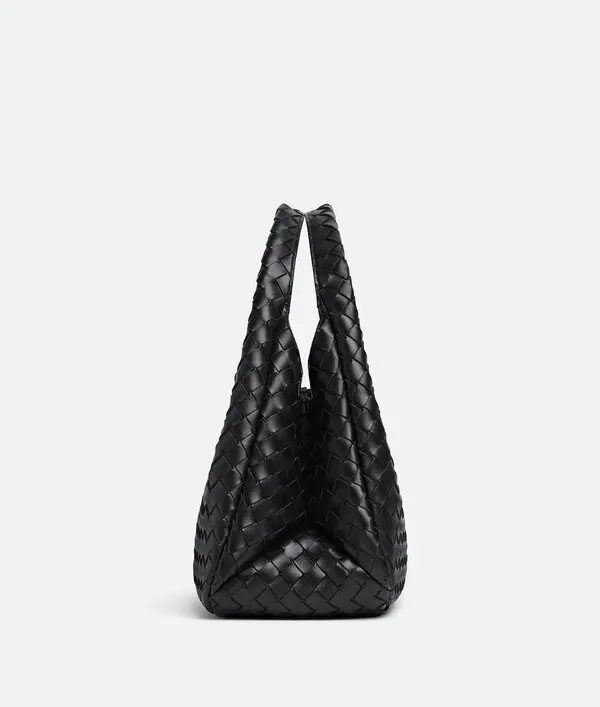 Bottega Veneta Campana Shoulder Bag - Black