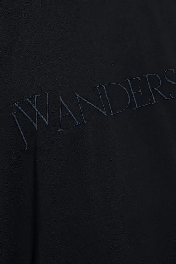 J.W.ANDERSON Jw Anderson Logo Embroidered Short-sleeved T-shirt - Black