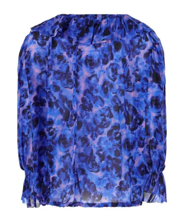 Dries Van Noten Long Sleeve Shirt With Ruffle Detail
