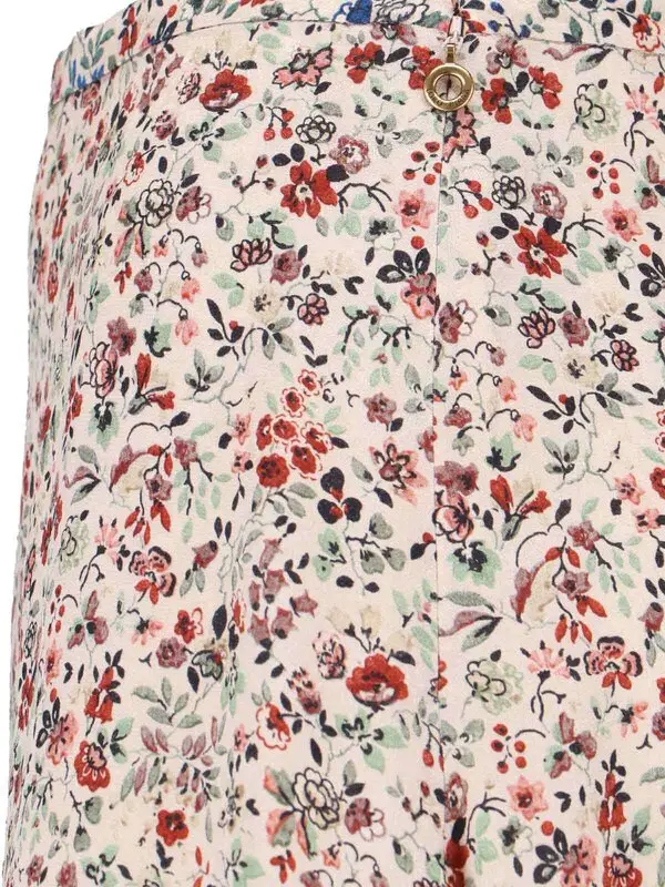 Loro Piana Floral Printed Midi Skirt