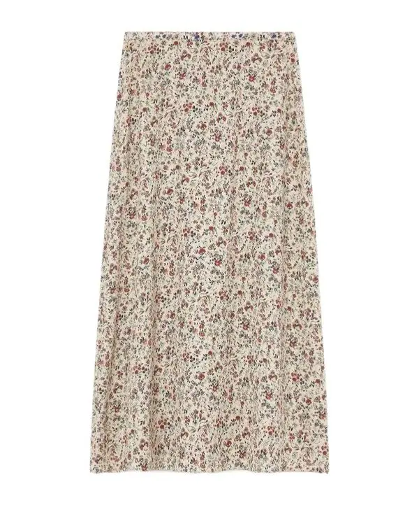 Loro Piana Floral Print Midi Skirt
