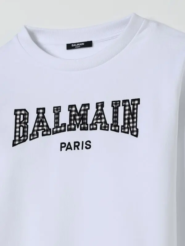Balmain Logo Embroidered Crewneck Sweatshirt