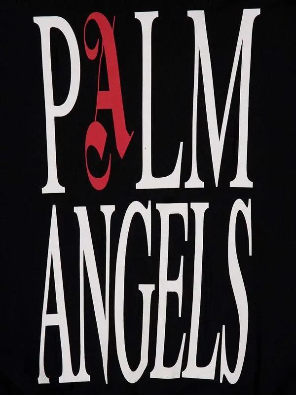 Palm Angels Flames Flag Zip-up Hoodie