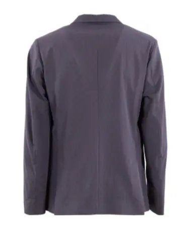 Herno Single-breasted Seersucker Blazer - Black