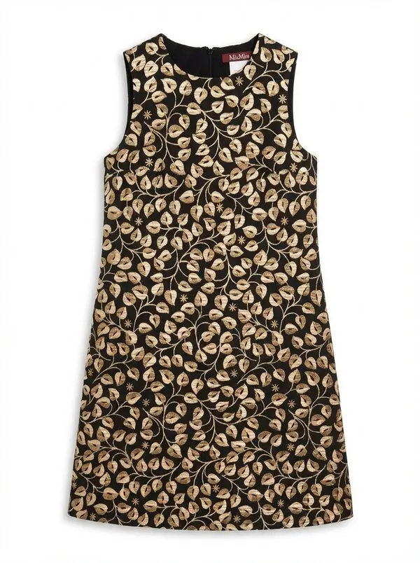 Max Mara Sleeveless Graphic Detail Dress