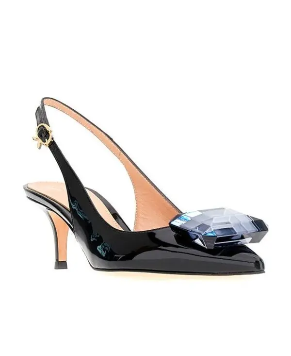 GIANVITO ROSSI Jaipur Slingback Pumps - Black