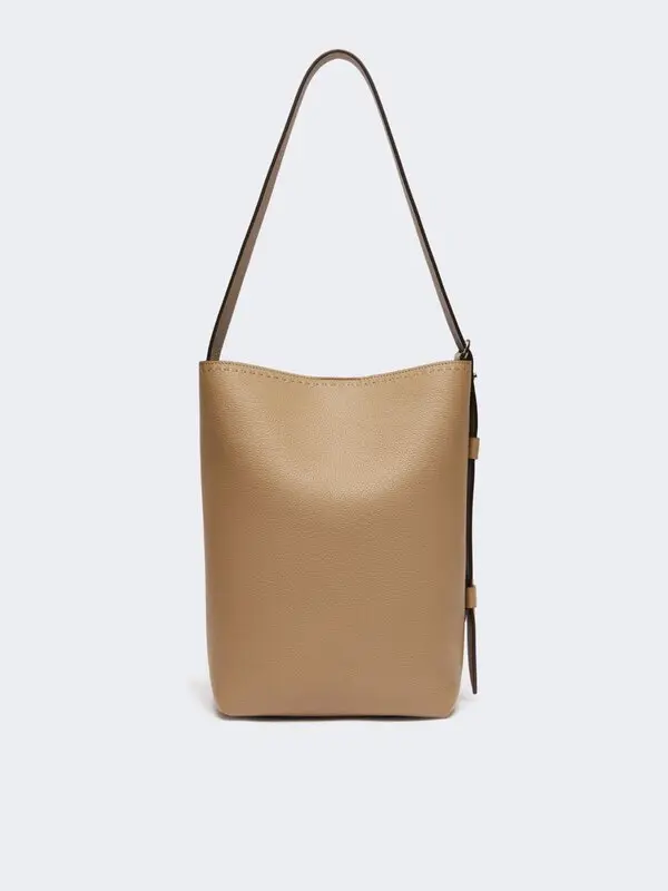 Max Mara Medium Arketipo Leather Bag - Mud Color