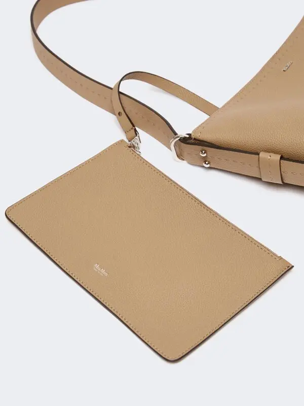 Max Mara Medium Arketipo Leather Bag - Mud Color