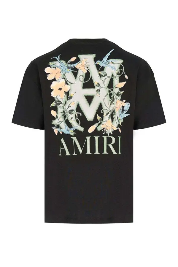 Amiri Ma Floral Printed Crewneck T-shirt