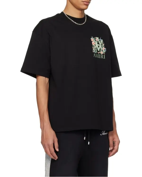 Amiri Ma Floral Printed Crewneck T-shirt