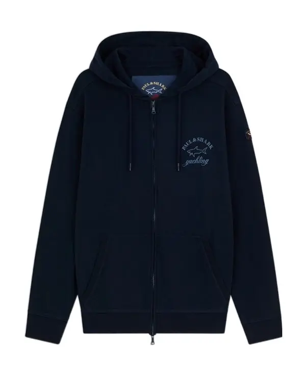 PAUL  SHARK Paul & Shark Contrast Logo Hoodie