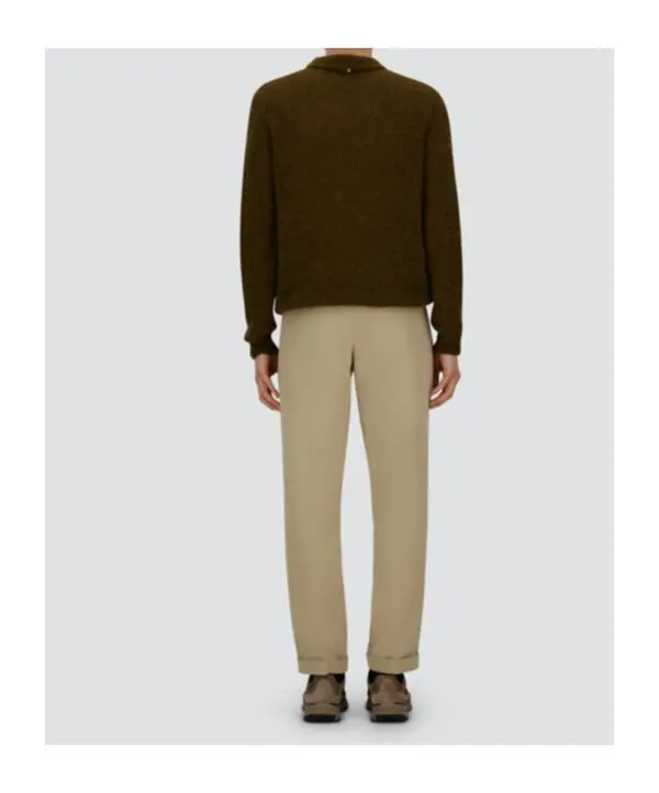 Herno Pleated Cuffed Straight-leg Trousers - Nude
