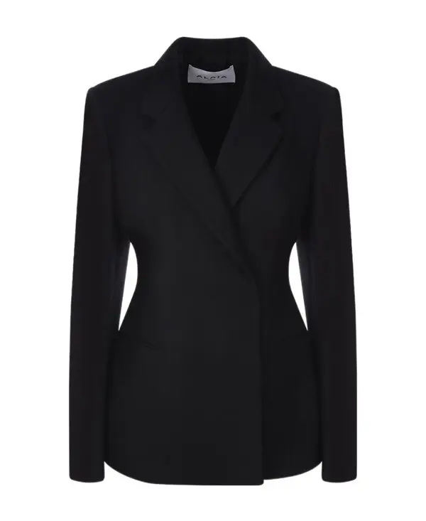 Alaïa Double-breasted Fitted Waist Blazer